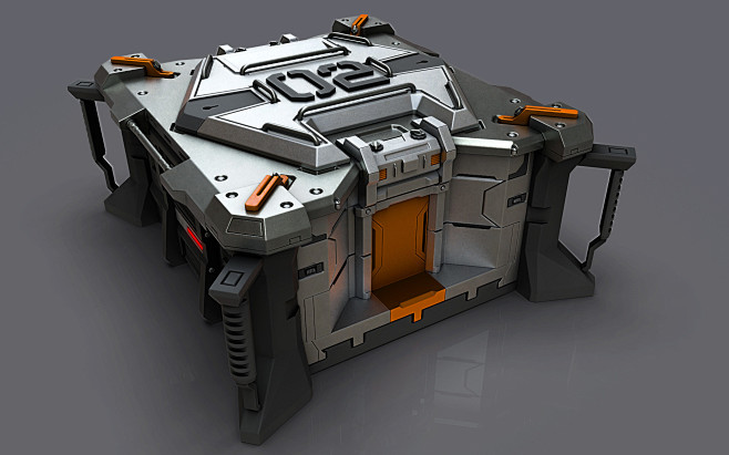 Sci-fi Ammo Crates, Abhas Dhulekar : Sci-fi Ammo Crates based on the ...