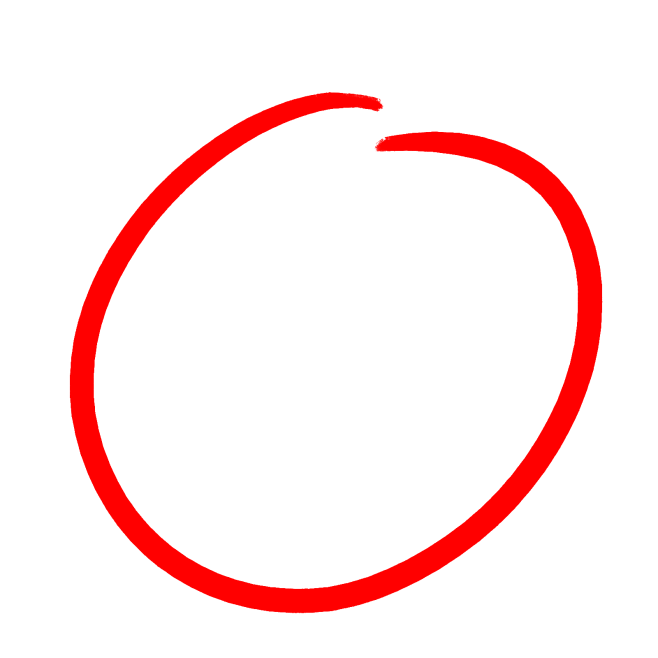 手绘圈 重点圈 标记 圆圈 随笔圆圈粉笔圆圈标记