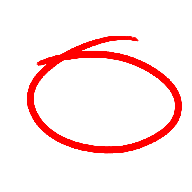 手绘圈 重点圈 标记 圆圈 随笔圆圈粉笔圆圈标记