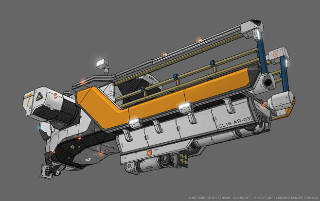 Lone Echo, Richard Dumont : Concept art created for video game project Lone Echo. Copyright ...