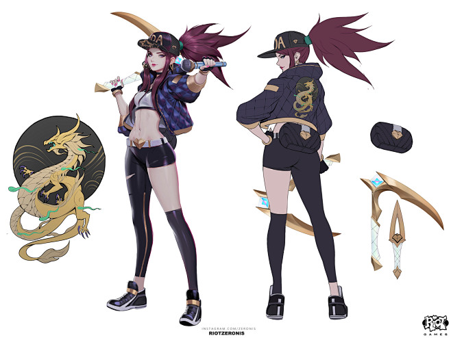 KDA-Akali-Concept-by-Zeronis-HD-Wallpaper-Background-Official-Art ...