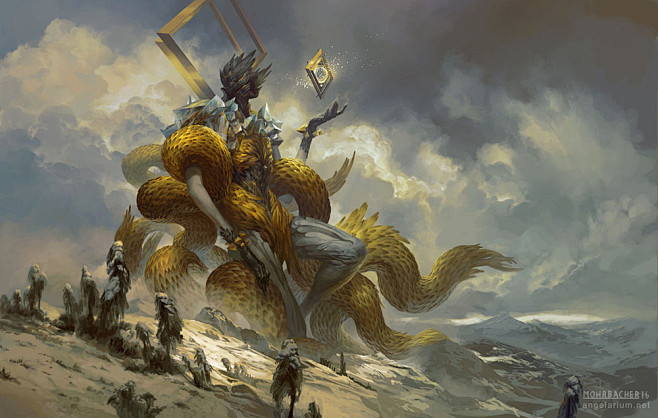 Asbeel, Angel of Ruin, Peter Mohrbacher : Were did you just go? You ...