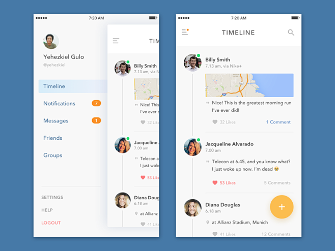 Mobile Feed UI Concepts – Inspiration Supply – Medium : A selection of ...