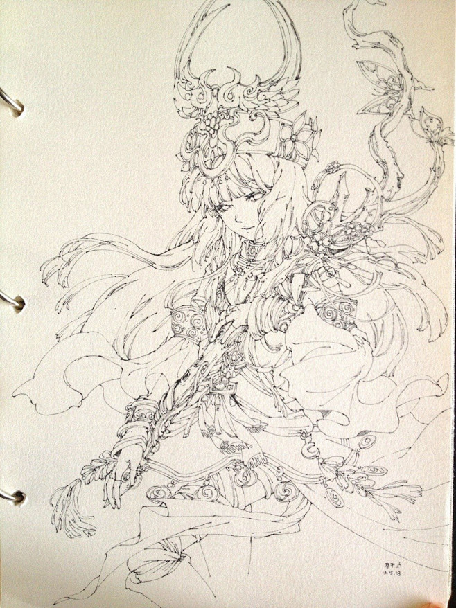 古风人物速写临摹图,古风速写人物临摹图,古风速写人物图_大山谷图库