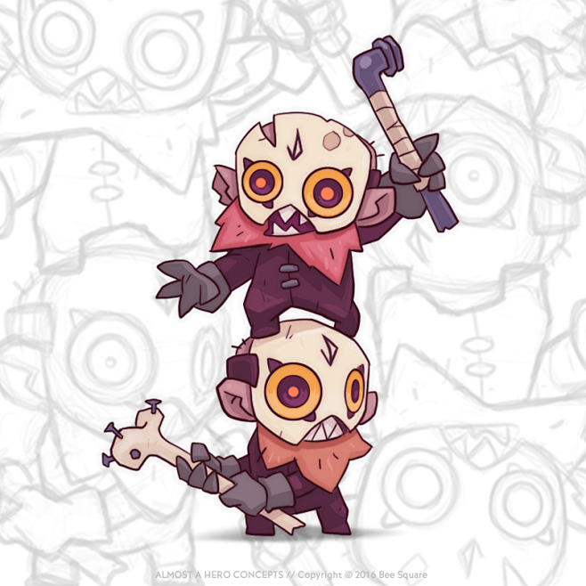 Video game character design collection II : Q版角色 欧美卡通小角色 骷髅头