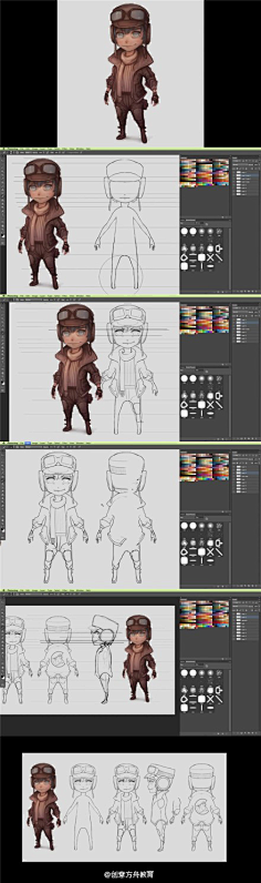 原画基础-花瓣网|陪你做生活的设计师 | ating a Stylized Character Turnaround from Concept ...