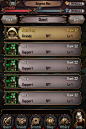 RPG游戏小说《Lone Wolf 孤狼》UI游戏界面