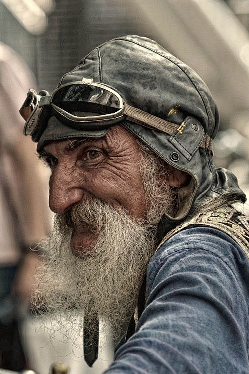 steampunk old man: