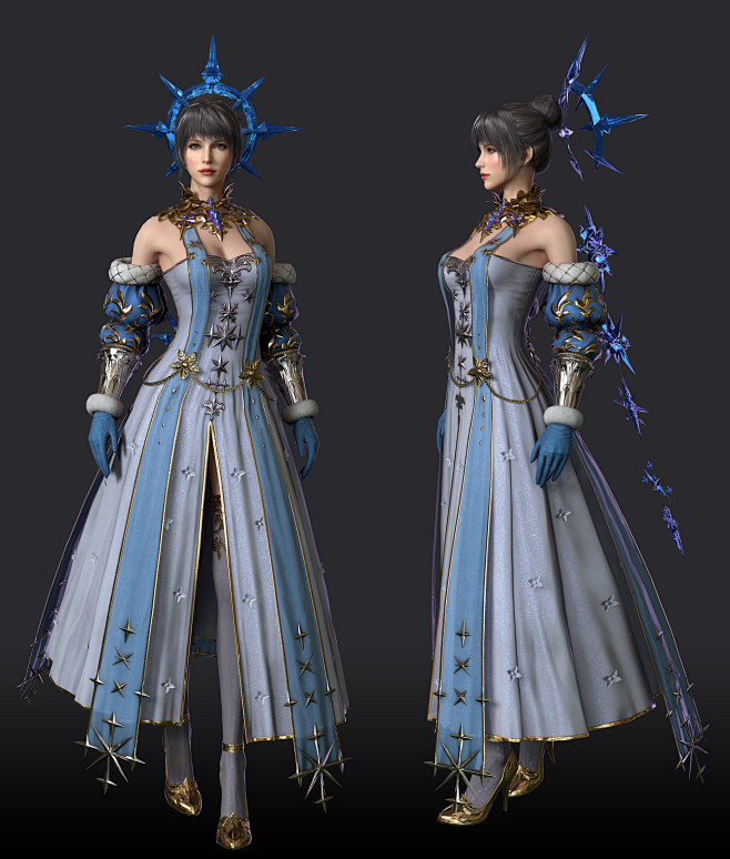 Archeage costume, Kyungmin Kim : Archeage winter thema costume Hair ...