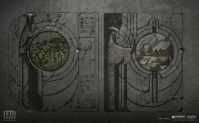 Zeffo Planet Murals, Gabriel Yeganyan : These are some Zeffonian tablet ...